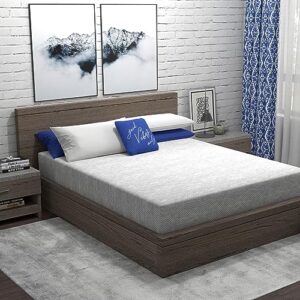 vibe heather grey gel memory foam mattress, certipur-us and oeko-tex certifed bed-in-a-box in ultra small package, 10-inch, twin