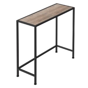 narrow entryway table for hallway console table, thin sofa table behind couch skinny table, grey console small tables for entryway foyer, long table for entrance small spaces decorative and storage