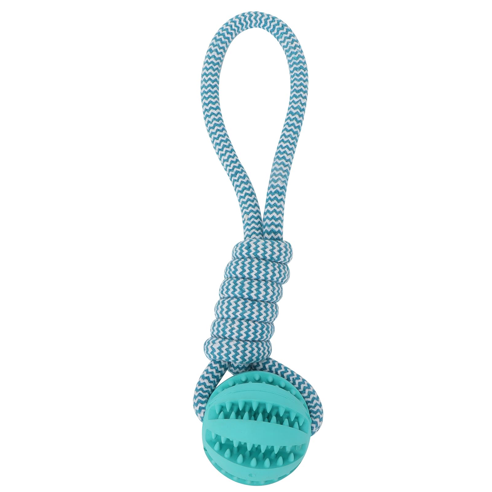 Dog Rope Toys Outdoor Cotton Rope Puzzle Balls for Puppy Small Medium Dogs Interactive Chew Toys for Aggressive chewers Rubber Dog Chewing Toys Pet Supply for Puppy Pet Dog Indoor Outdoor Dog(Blue)