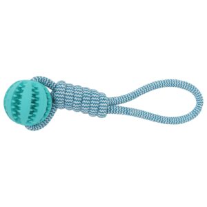 Dog Rope Toys Outdoor Cotton Rope Puzzle Balls for Puppy Small Medium Dogs Interactive Chew Toys for Aggressive chewers Rubber Dog Chewing Toys Pet Supply for Puppy Pet Dog Indoor Outdoor Dog(Blue)