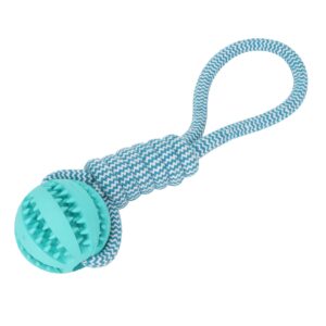 Dog Rope Toys Outdoor Cotton Rope Puzzle Balls for Puppy Small Medium Dogs Interactive Chew Toys for Aggressive chewers Rubber Dog Chewing Toys Pet Supply for Puppy Pet Dog Indoor Outdoor Dog(Blue)