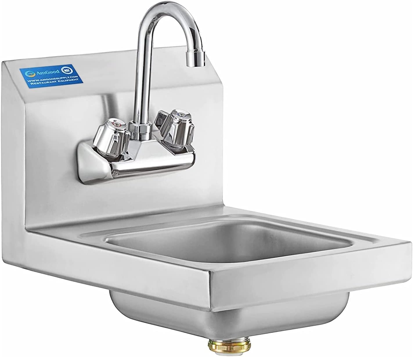 Commercial Wall Mount Wash Basin Hand Sink 16"x12"