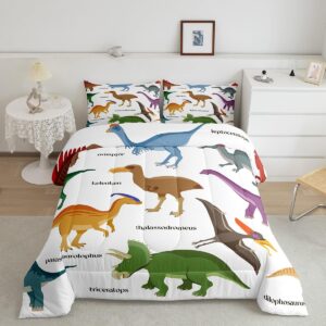 erosebridal dino comforter set for kids boys girls,dinosaur bedding set twin,set of ancient dinosaur bedding comforter sets,jungle animal duvet insert with 1 pillowcase