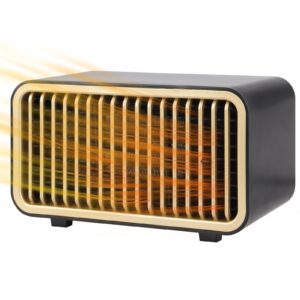 portable space heater, youcidi 550w / 900w electric heater warmer two modes energy efficient safe and quiet, ptc fast heating small space heater with tip-over and overheat protection