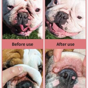 GJYC PET Wrinkle Wipes + Wrinkle Balm for Dogs | Bulldog, French Bulldog, Pug, English Bulldog | Cleans & Soothes Wrinkles, Folds, Tear Stain, Tail Pockets & Paws