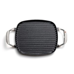 Outset Cast Iron Grill Pan With Ridges 8.5” x 14.25” x 1.5”