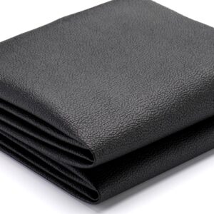 k-musculo vinyl fabric, marine faux leather upholstery, for upholstery crafts, diy sewings, sofa, handbag, earrings, hair bows decorations (black 54'' x 12'' inch 1ft)