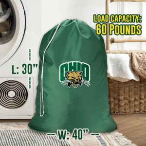 Personalized Laundry Bag, Custom Nylon Laundry Bag with Drawstring Closure, Dorm Room Essentials For College Students Girls and Guys Add Your College Logo or Your Team Design