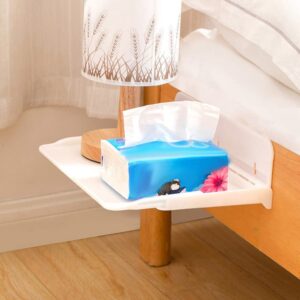 Decorative Trays Foldable Plastic Floating Shelf Stick on Wall for Kitchen Bathroom Any Place Extra Storage Needed Wall Mounted Bedside Shelves for College Bedroom Organizer