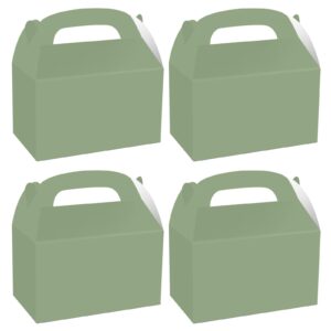 cieovo 24 pack sage green party cardboard treat box sage green party favor goody bags treat boxes for bridal shower baby shower birthday wedding party supplies