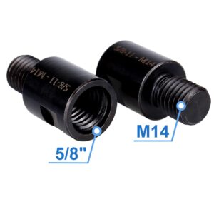 Wolfride 5/8" to M14 Angle Grinder Attachment Adapter 5/8-11 female to M14 male adapter (2 Pcs)