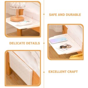 Decorative Trays Foldable Plastic Floating Shelf Stick on Wall for Kitchen Bathroom Any Place Extra Storage Needed Wall Mounted Bedside Shelves for College Bedroom Organizer