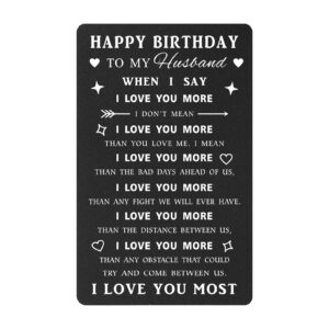 sousyokyo husband birthday card, whe i say i love you birthday gifts, happy husband bday gifts from wife