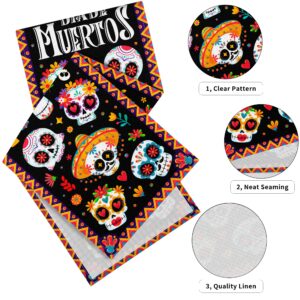 Day of The Dead Table Runner Dia de Muertos Table Runner Mexican Day of The Dead Decorations Sugar Skull Decor Dia De Los Muertos Party Table Decorations -15 x 72inch