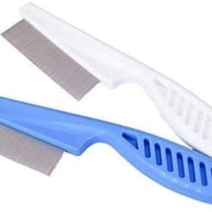 Pet Dog Hair Flea Comb Stainless Grooming Brush Clean Tool Flea Removal Flea Removal Flea Removal Hair Removal Hair Repair Antistatic Multifunctional Long Hair Short Hair Safety Stainless Steel for