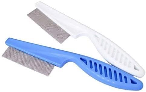 Pet Dog Hair Flea Comb Stainless Grooming Brush Clean Tool Flea Removal Flea Removal Flea Removal Hair Removal Hair Repair Antistatic Multifunctional Long Hair Short Hair Safety Stainless Steel for