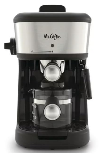 Mr. Coffee® 4-Shot Steam Espresso, Cappuccino, and Latte Maker Black