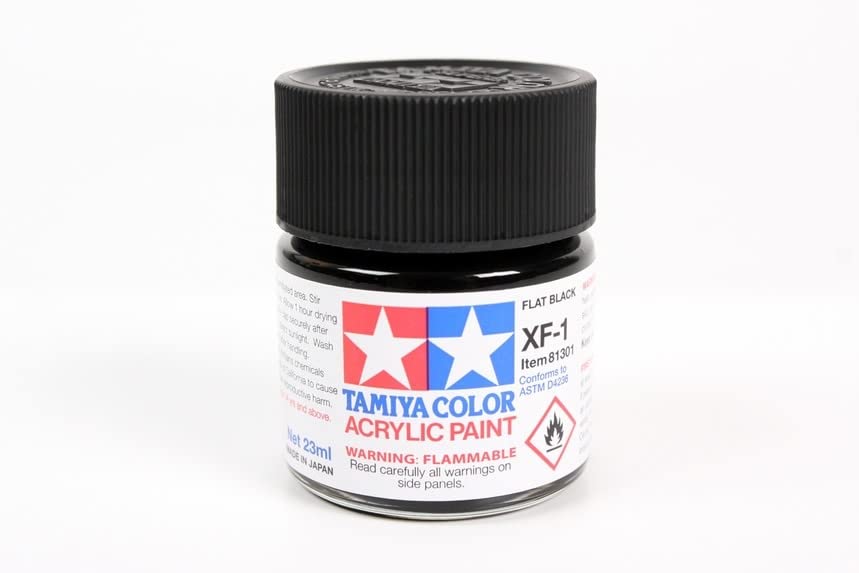 TAMIYA TAM81301 Acrylic XF-1 Flat Black 23ml