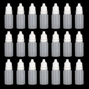 uuyyeo 25 pcs 10ml plastic empty squeezable dropper bottles eye liquid dropper bottles eye drop bottle dropping bottles small juice bottles essential oil sample bottles