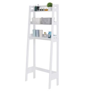 ZENY 3-Tier Over-The-Toilet Space Saver Organizer Rack, Over The Toilet Storage, Freestanding above Toilet Stand for Bathroom, Restroom, Laundry, White