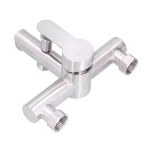 fdit faucet brushed stainless steel bathroom shower valve bathtub household triple towel rings