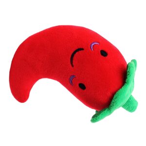 Red Chili Peppers Nearly Indestructible Tough Dog Chewing Toys Dog Chew Toys for Aggressive Chewers Rubber Teeth Cleaning Dog Rubber Puppy Toy for Training and