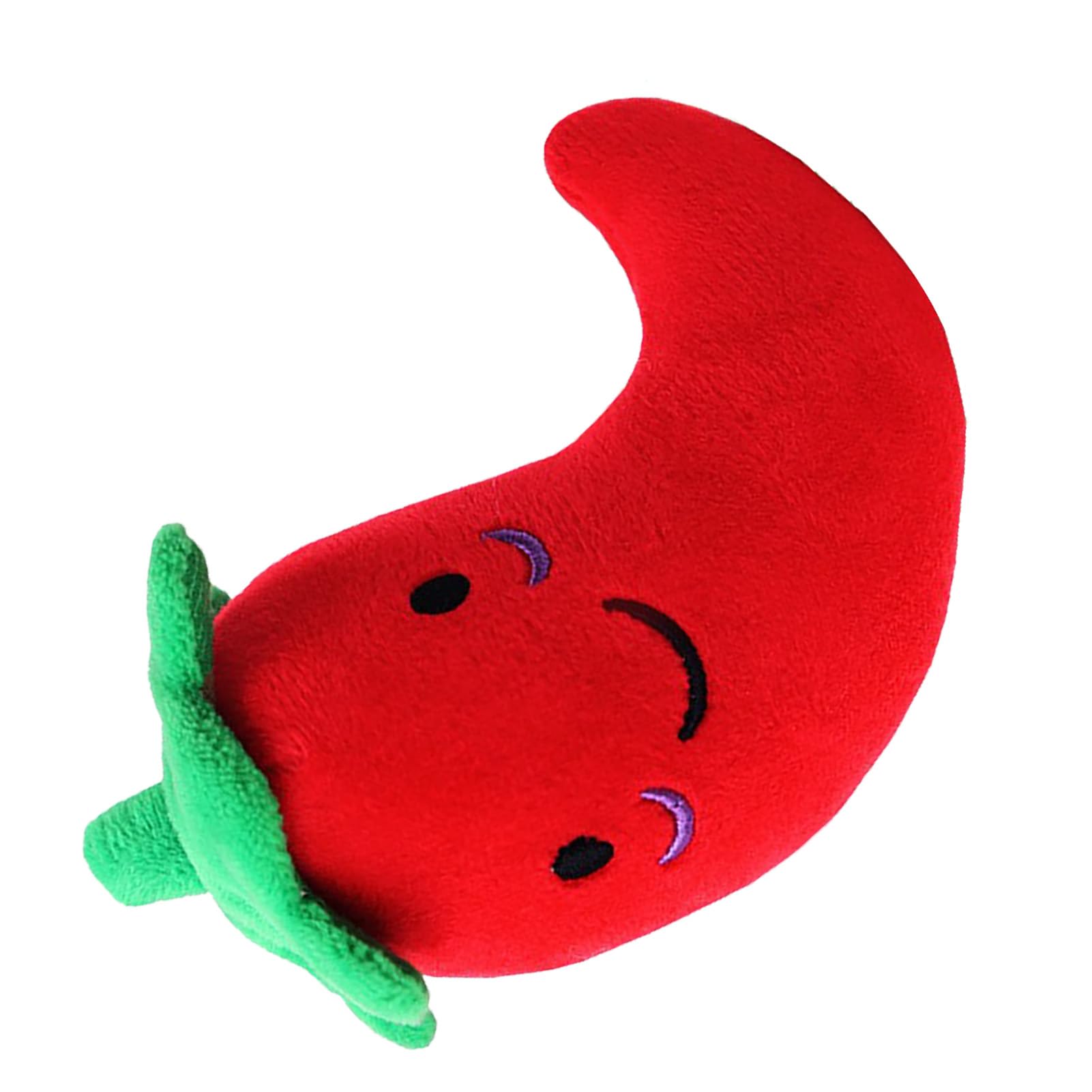 Red Chili Peppers Nearly Indestructible Tough Dog Chewing Toys Dog Chew Toys for Aggressive Chewers Rubber Teeth Cleaning Dog Rubber Puppy Toy for Training and