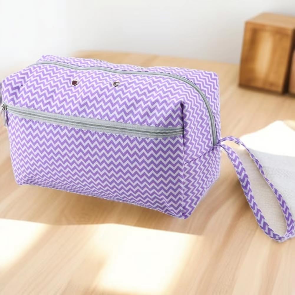 QANYEGN Small Crochet Bag Organizer, Yarn Storage Bag, Portable Crochet Kniing Bag to Organize Kniing Tools and Accessories (Straight L Size)