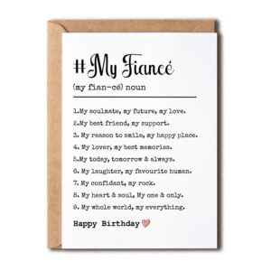 ntvshop happy birthday card - my fiancé definition card - funny birthday card - romantic anniversary card - gift for him her