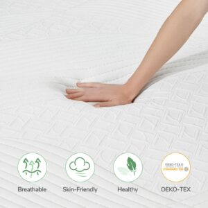 Novilla Twin Mattress, 8 Inch Gel Memory Foam Mattress Twin Size, Mattress in a Box for Back Pain Relief, Medium Firm Mattress with Edge Support & Motion Isolation, Ataraxia