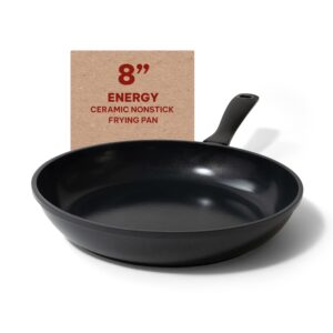 alva energy nonstick frying pan skillet non toxic cast aluminum cookware omelette pan 8" pfas, pfoa & pfte free, for cooking pan set, induction safe, add to your pots and pans set cookware