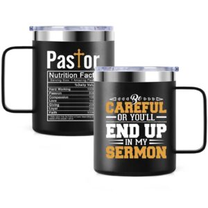 pastor gifts for men women pastor appreciation gifts present for church pastor pastor gifts at thanksgiving christmas birthday new year pastor anniversary retirement gifts stainless steel mug 12oz