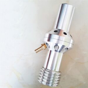 Sandblasting Machine Dedicated 4/8/10/12mm Boron Carbide Water Sandblasting Gun Nozzle, 40mm Thread Diameter Double Inlet Wear-resistant Sandblasting Gun Head (Color : Inner hole 6mm)