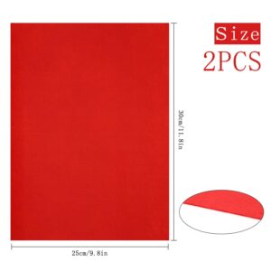 Dohia Felt Fabric Color Felt for Crafts DIY Craftwork Sewing Patchwork Material D2-MZB (Red)