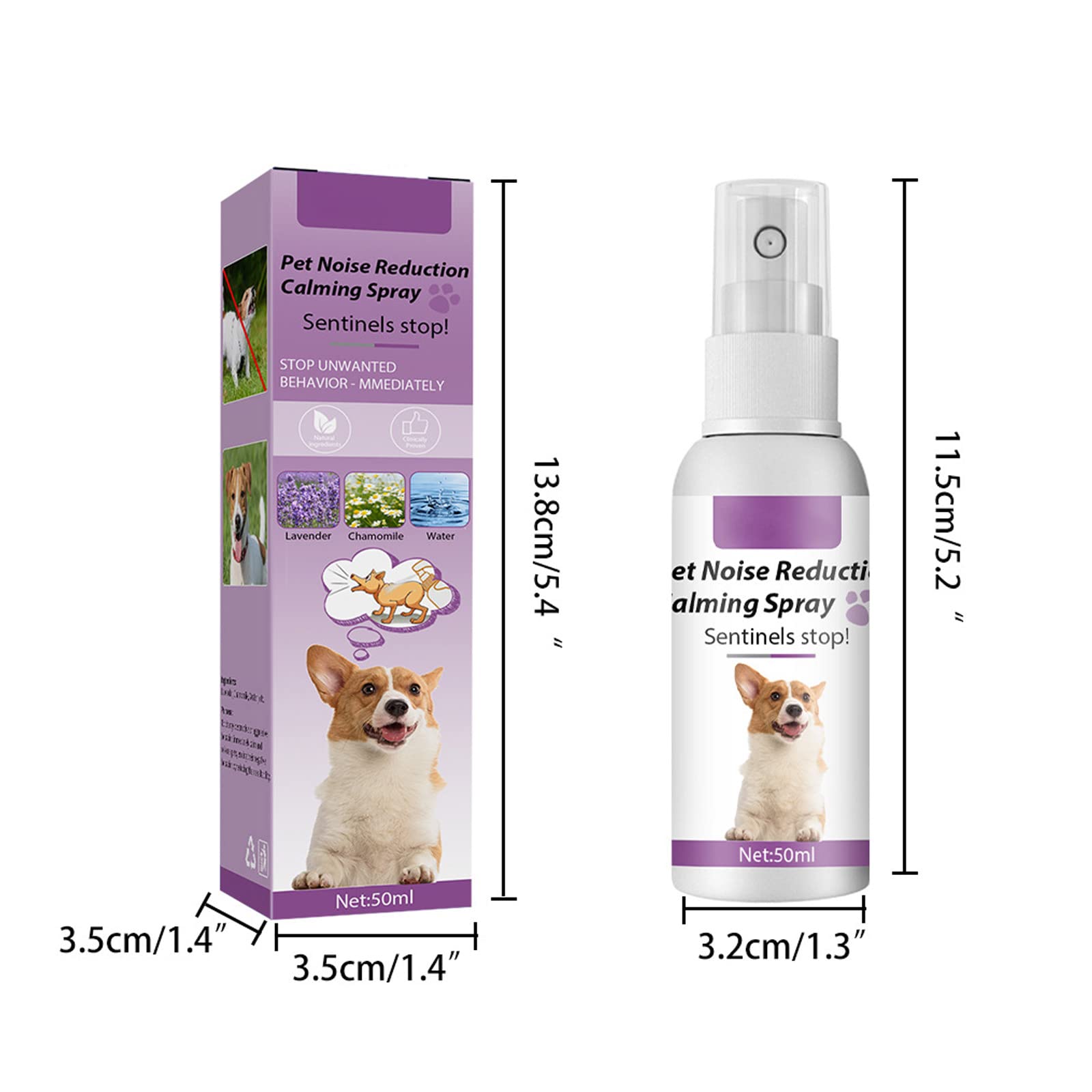 Ankexin Dog Calming Pheromone 50ml Effective Calm & Comfort Dogs During Travel Vet Visits and Stressful