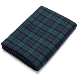 pico textiles 2 yards bolt - 100% cotton tartan plaid flannel fabric - sold by the bolt- ideal for shirts, scarves, pajamas & receiving blankets