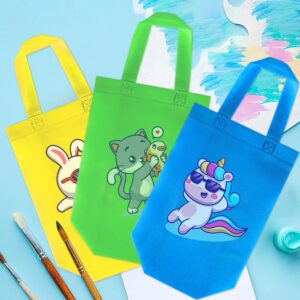 SPERPAND 20Pcs Gift Bags Medium Size, Reusable Goodie Bags, Gift Bags with Handles for Party Favors, Birthday, Baby Shower