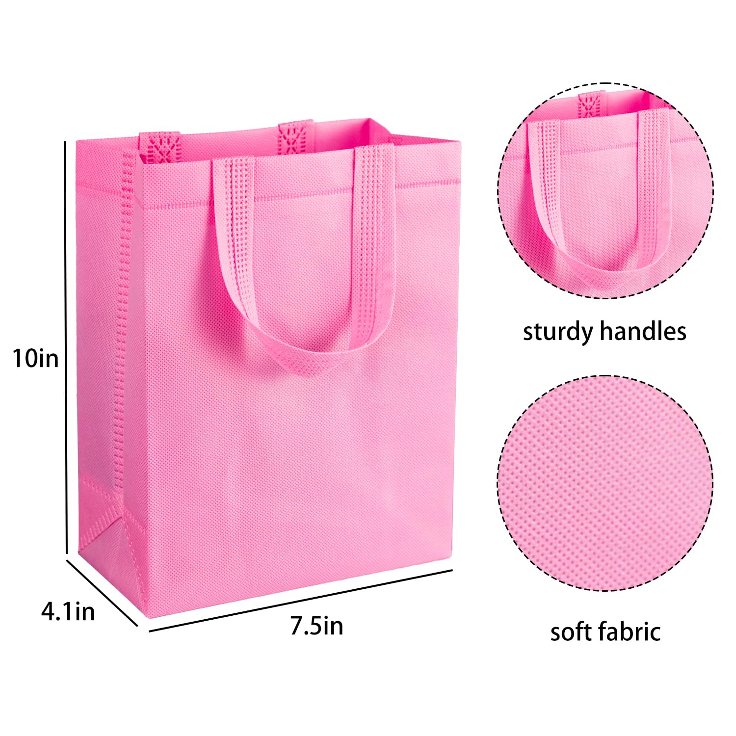 SPERPAND 20Pcs Gift Bags Medium Size, Reusable Goodie Bags, Gift Bags with Handles for Party Favors, Birthday, Baby Shower