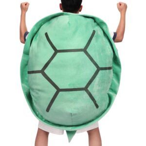 40 inch wearable turtle shell pillows, giant tortoise plush pillow green turtle shell stuffed animal costume plush toy funny dress up, creative gifts for adlut kids birthday home decor