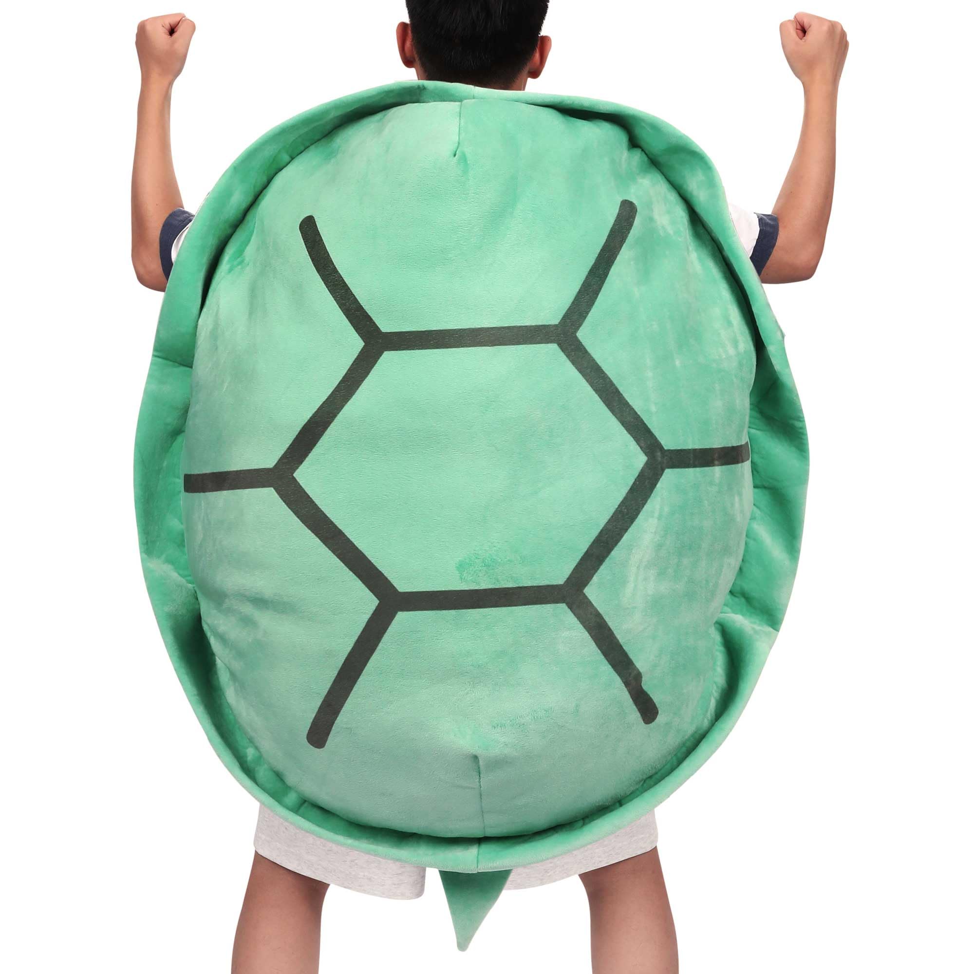 40 Inch Wearable Turtle Shell Pillows, Giant Tortoise Plush Pillow Green Turtle Shell Stuffed Animal Costume Plush Toy Funny Dress Up, Creative Gifts for Adlut Kids Birthday Home Decor