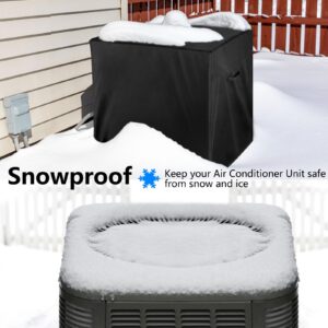 Air Conditioner Cover for Outside AC Units, 32 x 32 x 36 inches AC Covers for Outdoor Waterproof Anti-Hail Windproof Design, Central Air Conditioner Cover Winter Outdoor