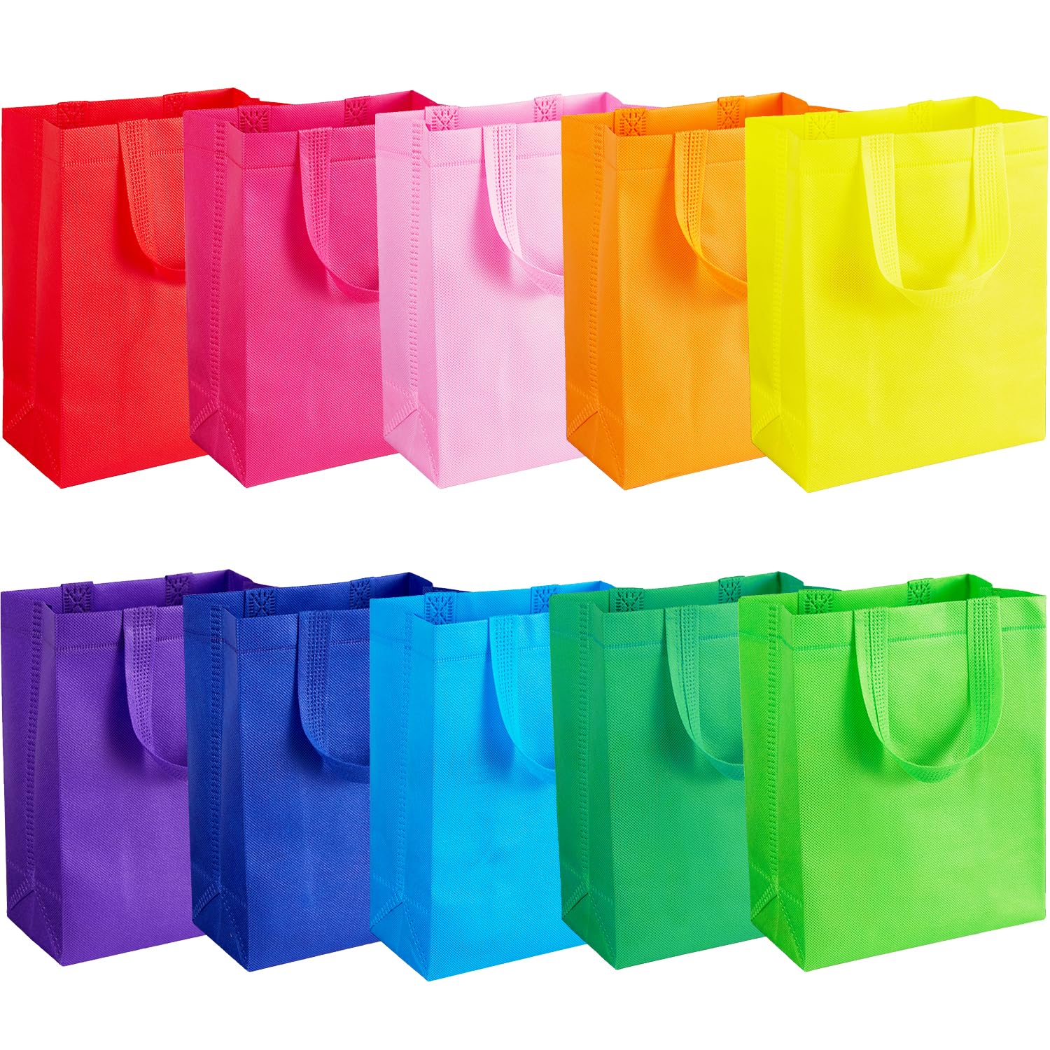 SPERPAND 20Pcs Gift Bags Medium Size, Reusable Goodie Bags, Gift Bags with Handles for Party Favors, Birthday, Baby Shower