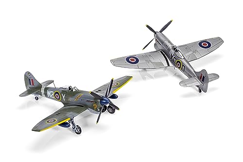 Airfix Model Airplane Kit Gift Set - A02110 Hawker Tempest Mk.V Post War, Plastic Plane Model Kits for Adults & Kids 14+, Skill Level 2, 1:72 Scale WW2 Military Aircraft Models for Beginners