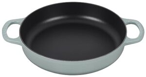 le creuset signature cast iron everyday pan, 11", sea salt