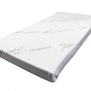 ORGANIC TEXTILES Latex Mattress Topper with Rayon derrived from Bamboo Cover (3 Inches Queen, Firm)