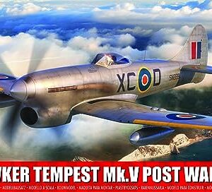 Airfix Model Airplane Kit Gift Set - A02110 Hawker Tempest Mk.V Post War, Plastic Plane Model Kits for Adults & Kids 14+, Skill Level 2, 1:72 Scale WW2 Military Aircraft Models for Beginners