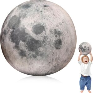 XIGUI Ultra-ealistic 3D Planet,Moon,Earth,The Sun,Pillow Plush Toys,for Kids Teens Adults, for Teachers and Parents, Educational Toy Learning, 10.6 in (The Moon)