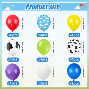 Cartoon Balloons Cow Birthday Party Supplies Decorations Cow Print Cowgirls Balloons Arch Garland Kit Farm Animal Baby Shower Theme Party Favor Decor