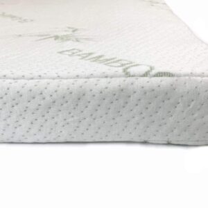 ORGANIC TEXTILES Latex Mattress Topper with Rayon derrived from Bamboo Cover (3 Inches Queen, Firm)