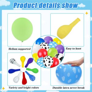 Cartoon Balloons Cow Birthday Party Supplies Decorations Cow Print Cowgirls Balloons Arch Garland Kit Farm Animal Baby Shower Theme Party Favor Decor